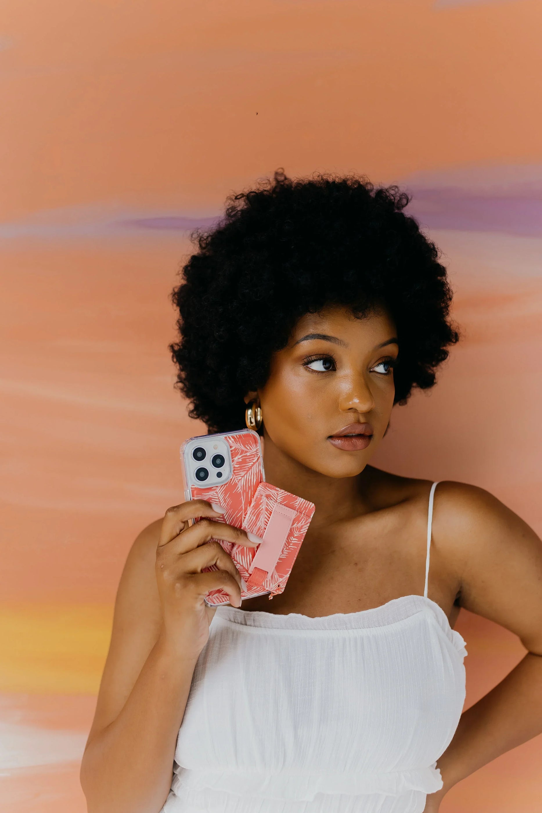 Pink Palms Magnetic Case — Walli Cases